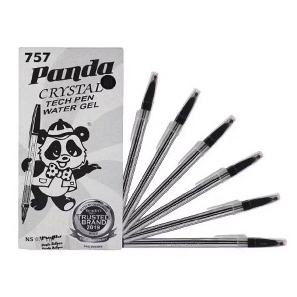 ORIGINAL 757 Panda Crystal Water Gel Pen 25pcs Per Box | Shopee Philippines