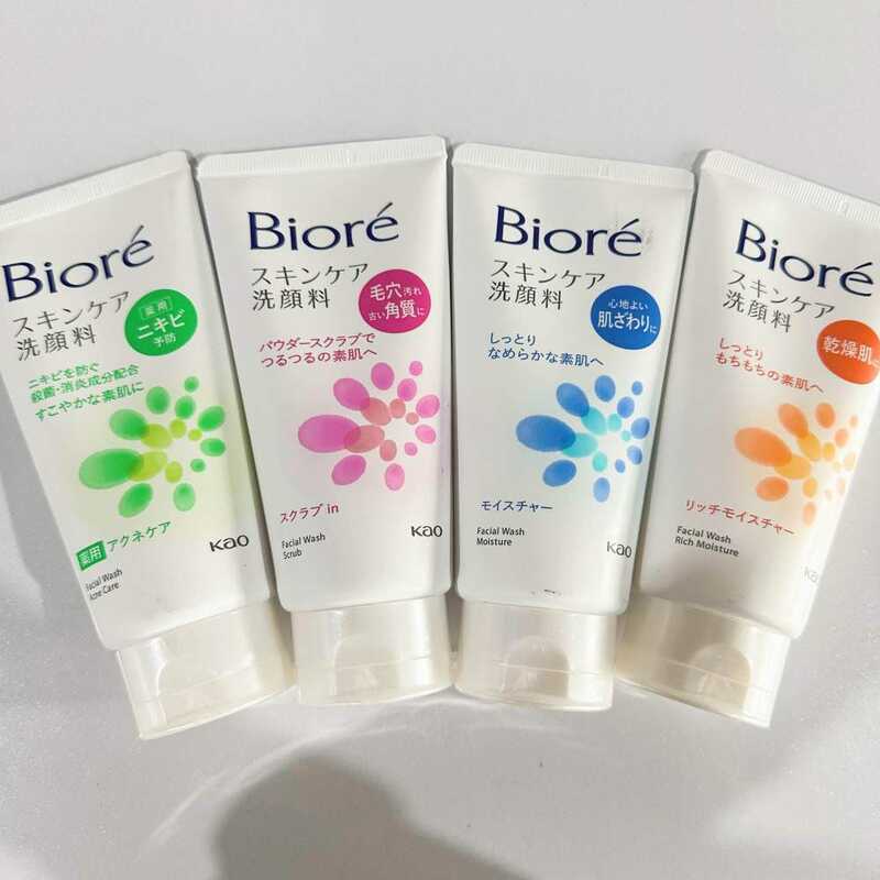 Biore Facial Wash In Scrub Acne Care Rich Moist Da0 | Shopee Philippines