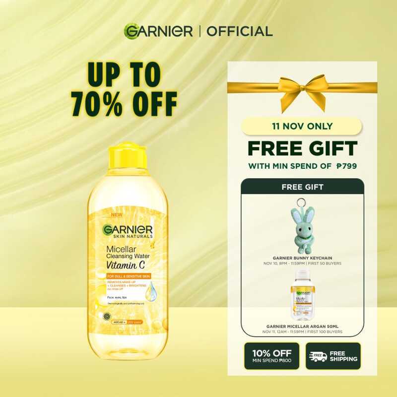 Garnier Vitamin C Brightening Micellar Water (125Ml/400Ml) – Makeup ...