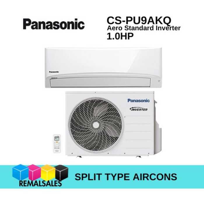 PANASONIC Cs/Cu-Pu9akq 1.0Hp Standard Inverter Split Type Aircon 410 9C ...