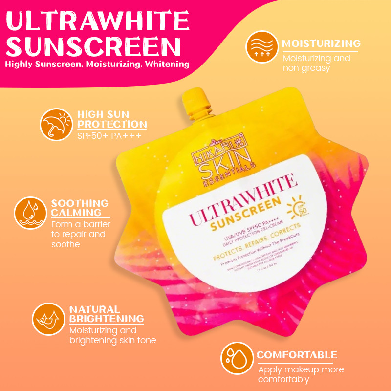 BUY 2 TAKE 3 HIKARI Ultra White Sunscreen Whitening Wear Sun Screen ...