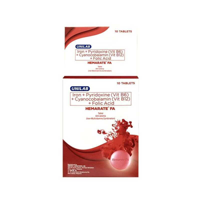 HEMARATE FA Tablet 10 Box 90E | Shopee Philippines