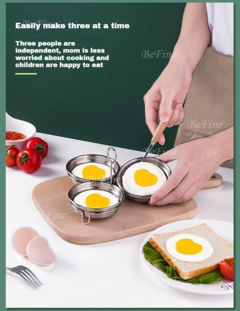 304 Stainless Steel Egg Steamer Breakfast Egg Cooker Mold 3-in-1 ...