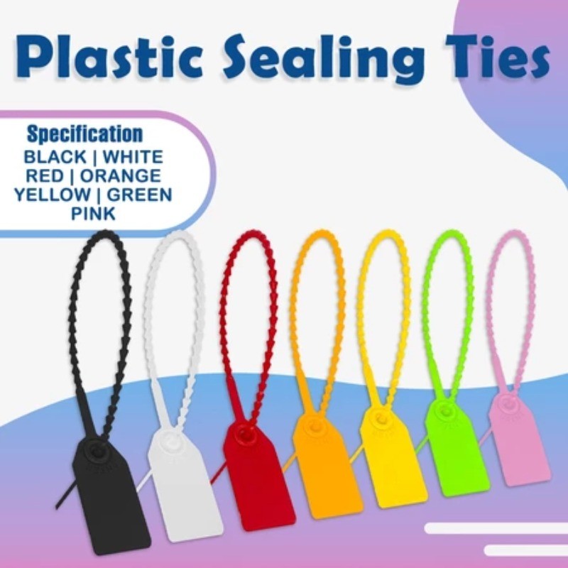 50pcs Plastic Tamper Seals Disposable Signage Numbered Security Tags ...