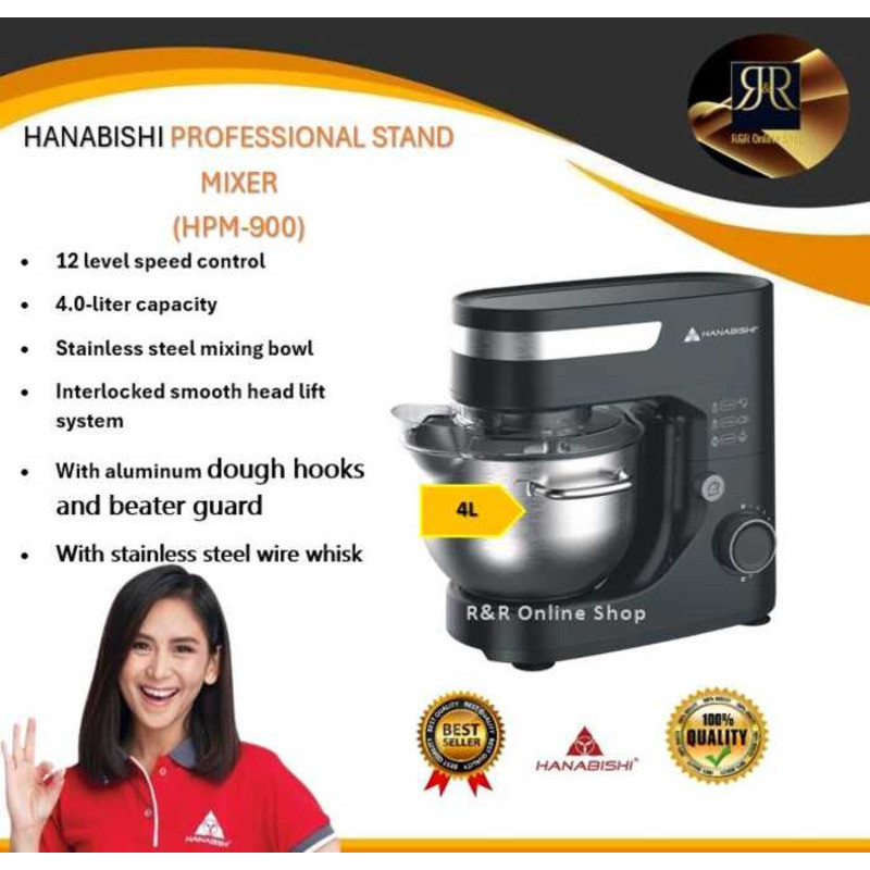 Hanabishi Professional Stand Mixer Hpm-900 A36 | Shopee Philippines