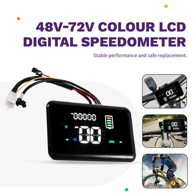 Hot Ltem Digital Speedometer For Electric Scooter Bicycle E-Bike 48V ...
