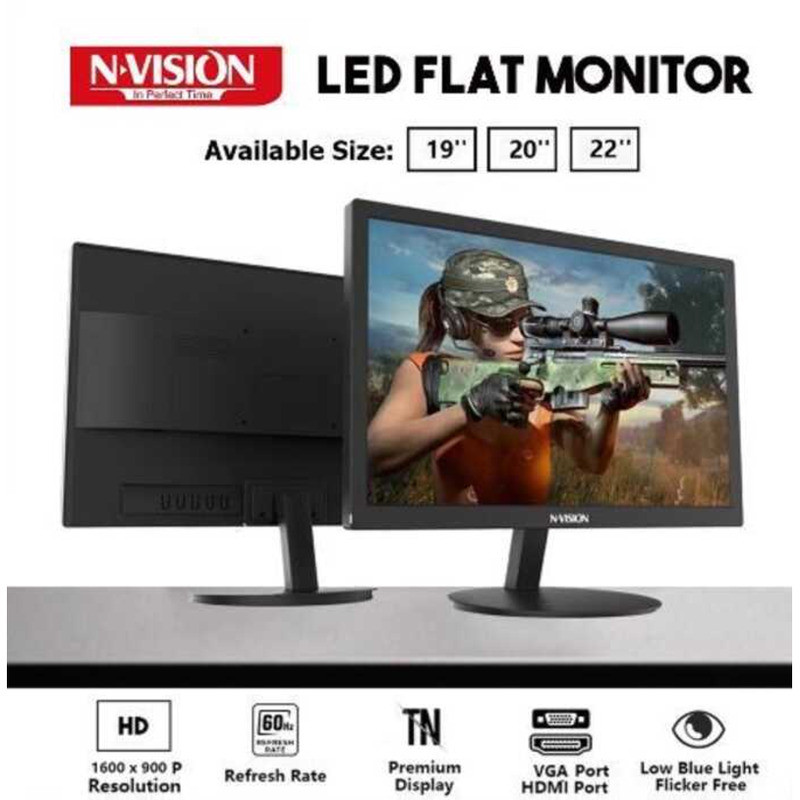 Nvision 18.5/19/20/22 inch Led HD 720P 60Hz | N190HD N200HD N220HD ...