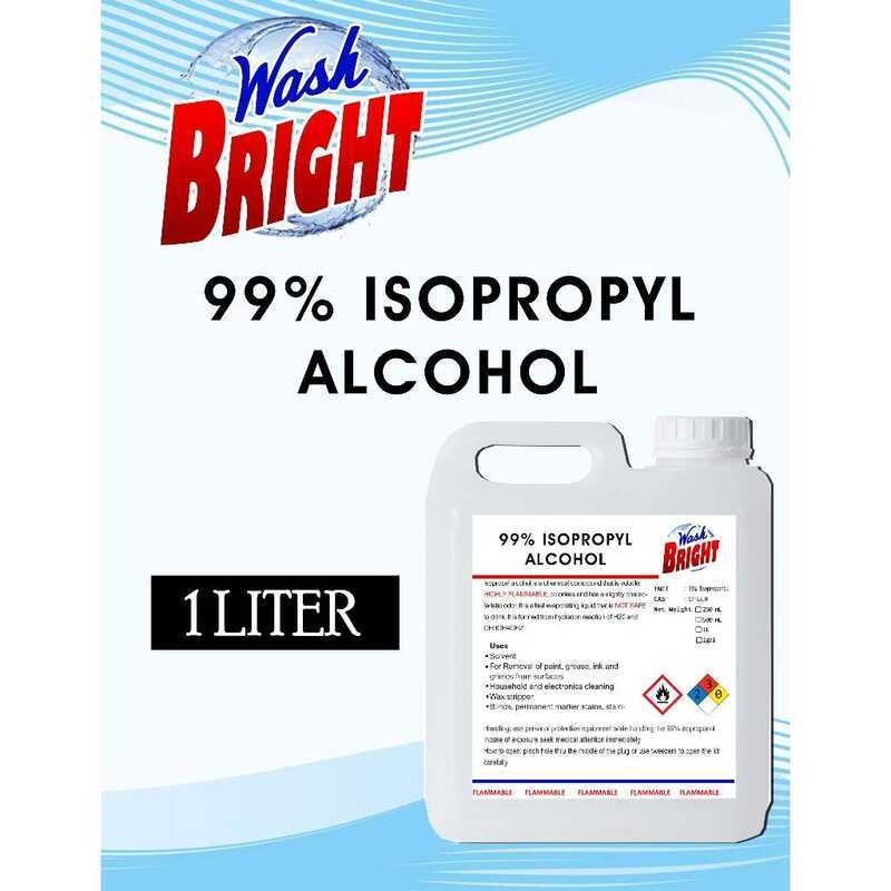 99% Isopropyl Alcohol / IPA Industrial Solvent 1 Liter A3c | Shopee ...