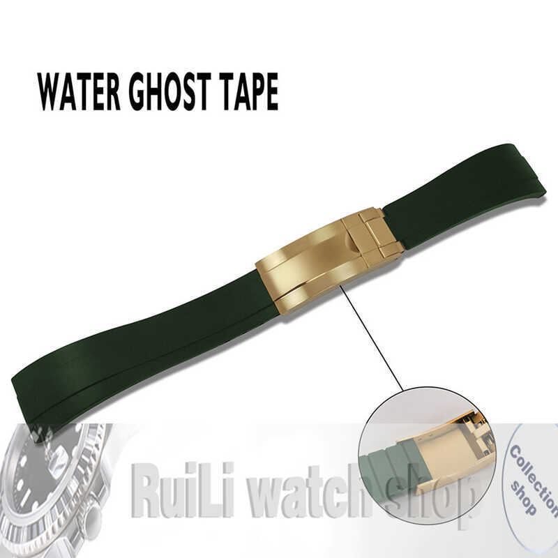 Watch Accessories Rubber Strap 20Mm*18Mm Stainless Steel Single Folding ...