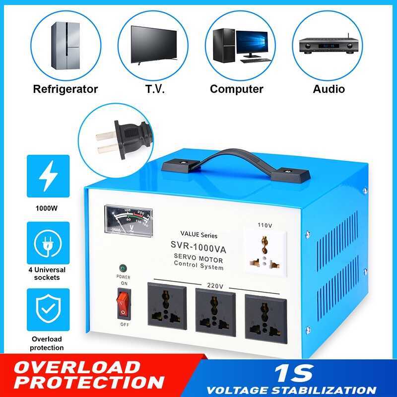 Svr-1000Va Automatic Voltage Regulator Servo Type 500Va AVR For ...