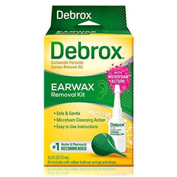 Debrox Kit, Includes 0.5 Oz Earwax Removal Drops And Ear Syringe Bulb ...
