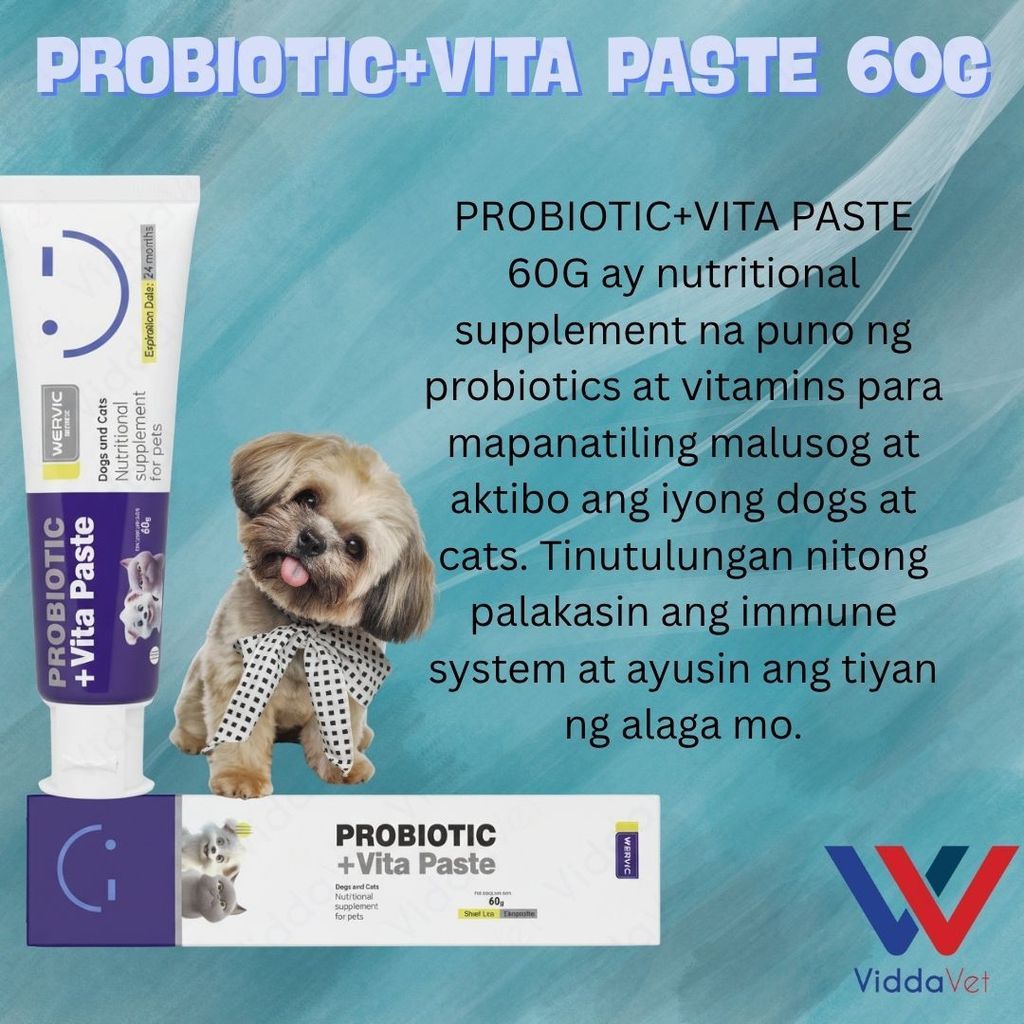 Pet Probiotic+Vita Paste Vitamins with Probiotics 60g/120g Para Iwas ...