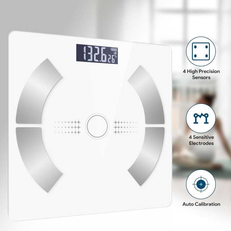 Smart AKER Weight Scales With APP Bluetooth Body Scale BMI Fat Scales ...