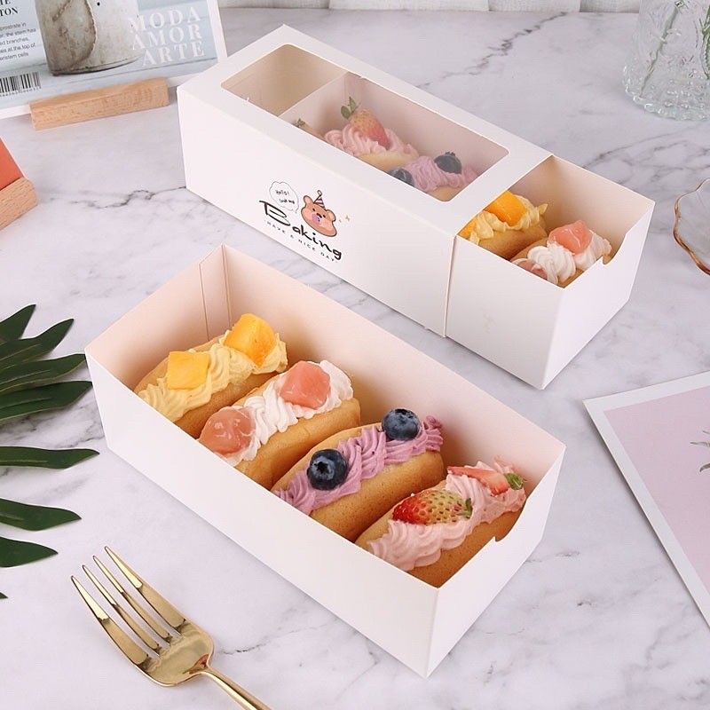 10pcs Cake Box Loaf Box Banana Bread Box Packaging Material Korean ...