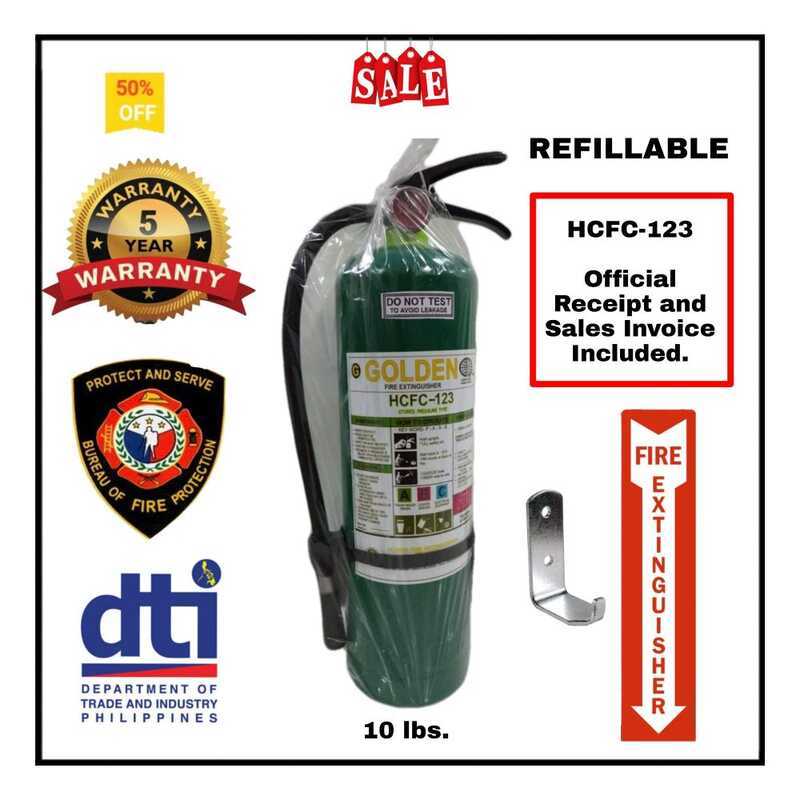 Fire Extinguisher 10 Lbs. Hcfc-123 - Refillable A04 | Shopee Philippines