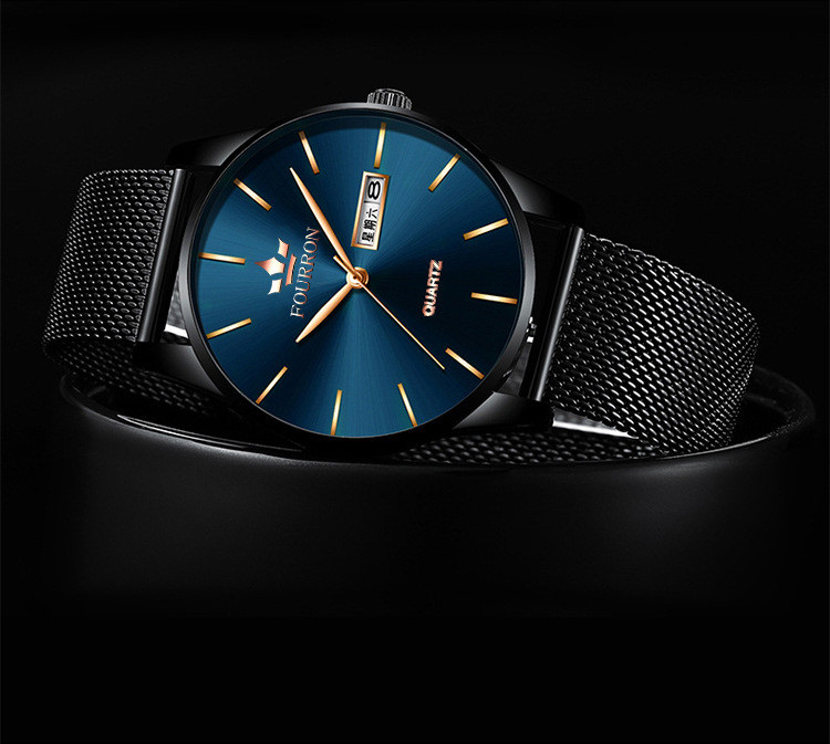 FOURRON Brand Watch Men Quartz Watch Waterproof Calendar Quartz Ultra ...