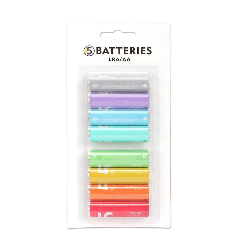 MINISO Genuine 5Th Alkaline Battery 8-Pack Remote Control Mouse Toy 7Th ...
