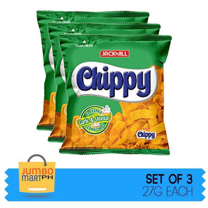 JACK N JILL CHIPPY GARLIC & VINEGAR CORN CHIPS 27G / SET OF 3 2E9 ...