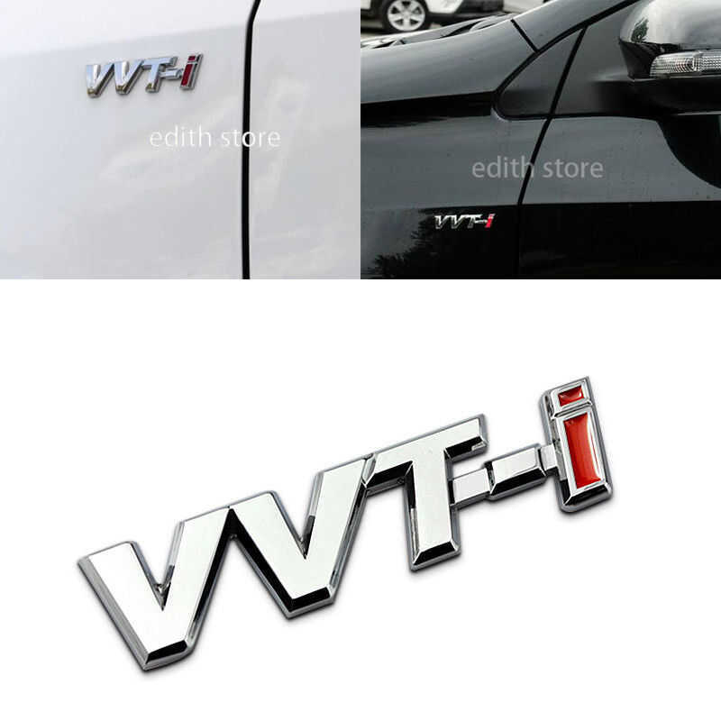 LY 1 Piece For VVTI Logo Metal Car Sticker For Toyota Vios Hi Innova ...