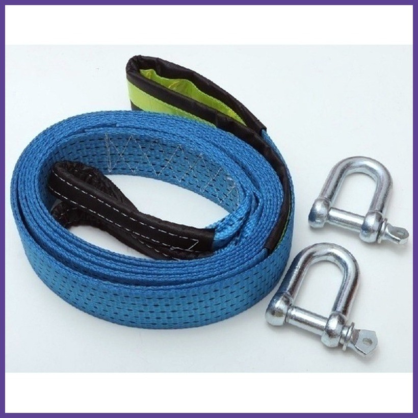 (OFFER!!!) 8 Tons 5M Car Towing Rope Reflective Tow Rope Tow Cable Tow ...
