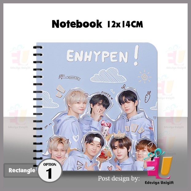 ☃ ♠ Enhypen Notebook / 12x14CM size /kpop idol / giveaways / gift ...