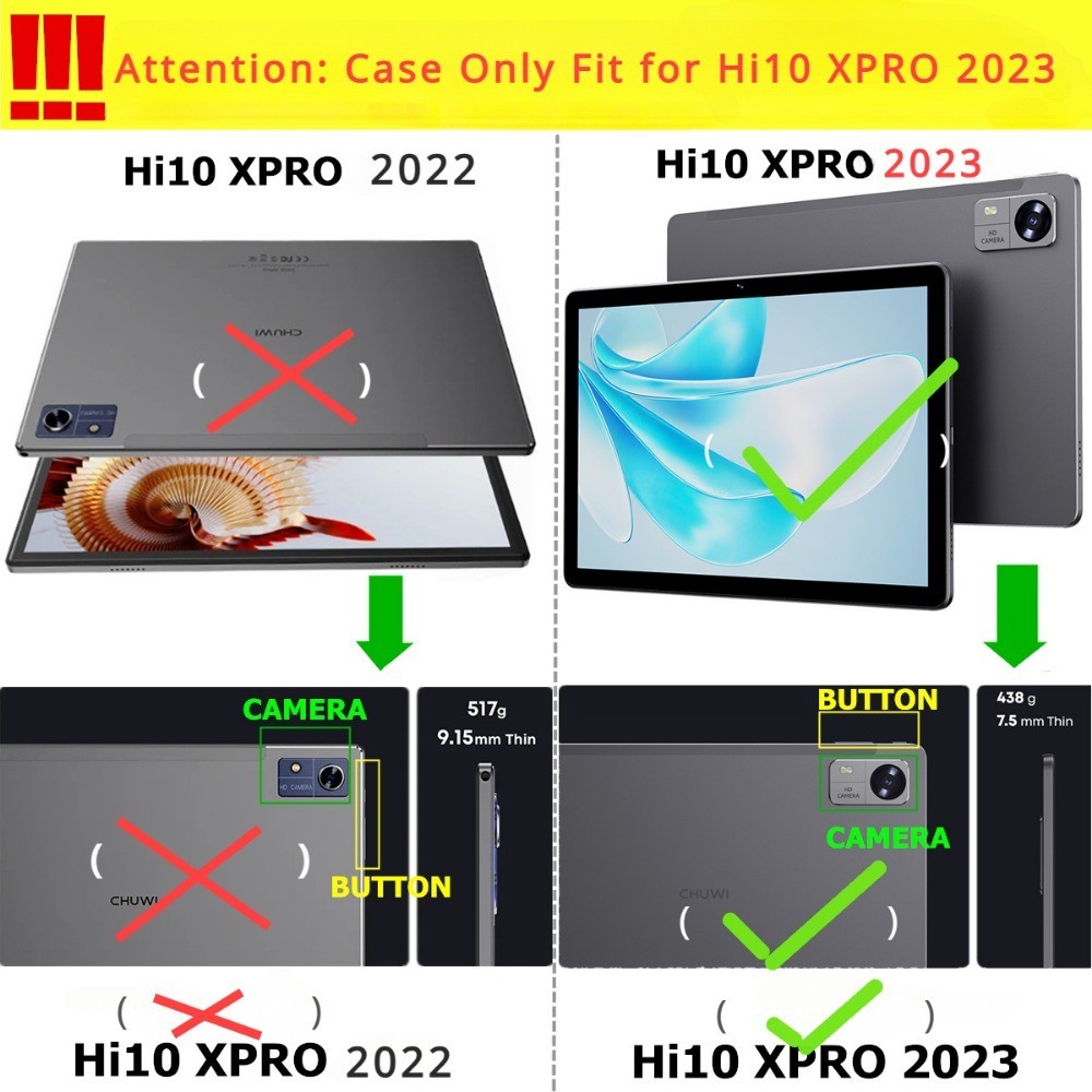 Folio Stand Case for CHUWI Hi10 XPro Hi 10 X Pro 10.1 Inch 2025 24 23 ...