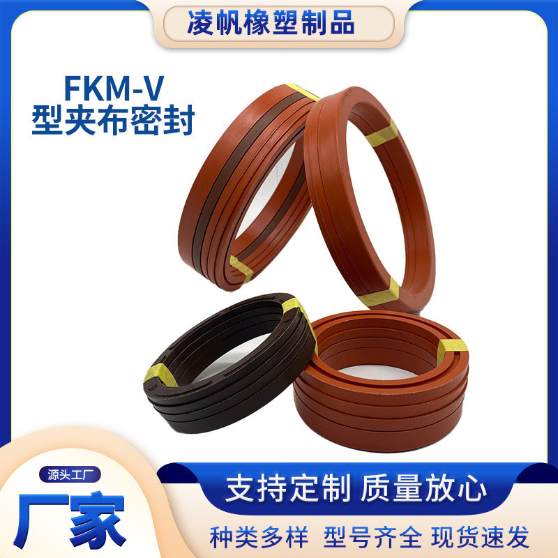 Fkm-V Multi-purpose tool Type Combination Oil Seal Cloth Oil Seal V ...