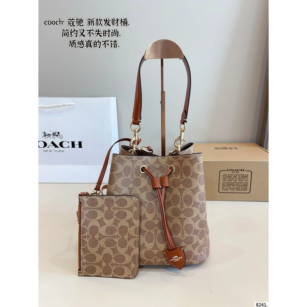 Coach Rowan Old Flower Bucket Bag Vegetable Basket Bag Tote Bag ...