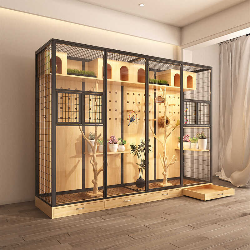 Pet Cabinet Bird Cage Parrot Cage Extra Large Xuan Feng Special Cage ...