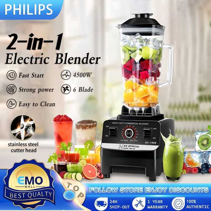 Philips Silver Crest Sc-1589 Ice Power Heavy Duty Ice-Crushing 1500W 2L ...