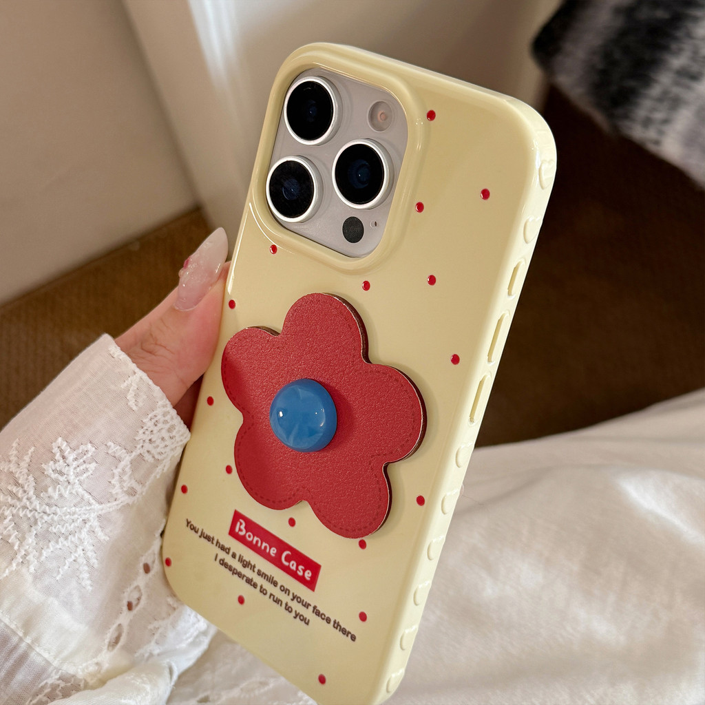 red flower apple16Phone case iphone17promax Applicable123D Skin ...