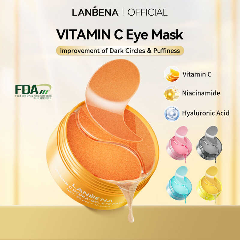 LANBENA Collagen Eye Mask Patches For Eyebags Hyaluronic Moisturizing ...