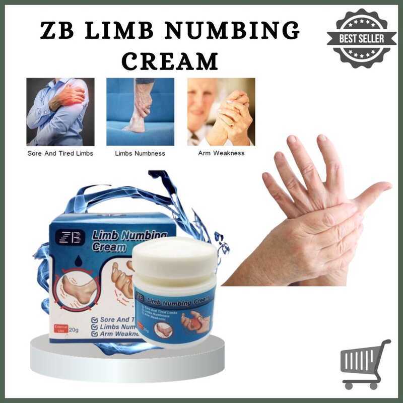 EFFECTIVE ZB Limb Numbing Cream Muscle Cramps Finger Feet Numbness ...