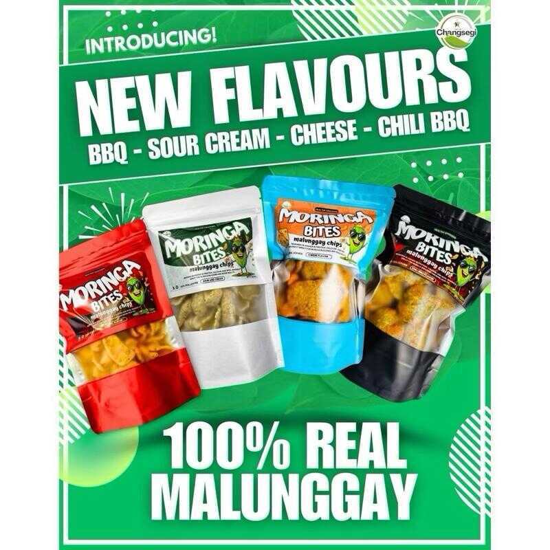 Moringa Bites - (60G) Malungay Chips With New Flavors Crunchy Snack ...