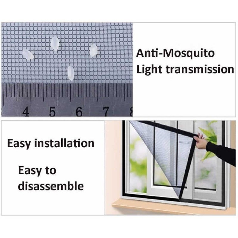 Self Adhesive Mosquito Net for Windows and Doors Insect Screen Window ...