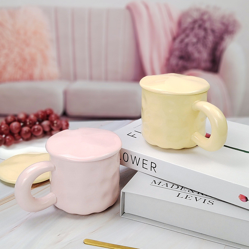 The Shopkeeper Recommends Simple Solid Color Mugs, Bright Stone Pattern ...