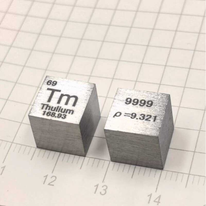 Brushed Rare Earth Metal Periodic High Purity 10mm Cube Distilled ...