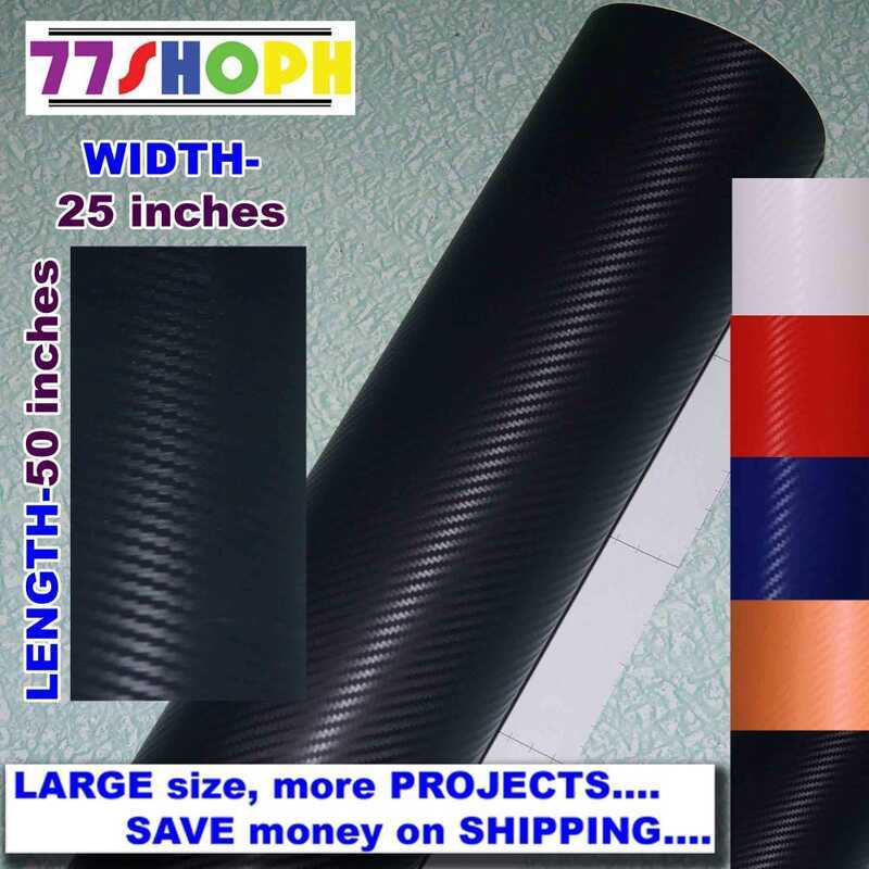 LY 25 Inches X 50 Inches Carbon Fiber Sticker 3D Matte | Shopee Philippines