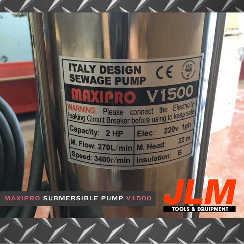 MAXIPRO Submersible Pump Sewage Type 2Hp V1500 And Sewage Type With ...