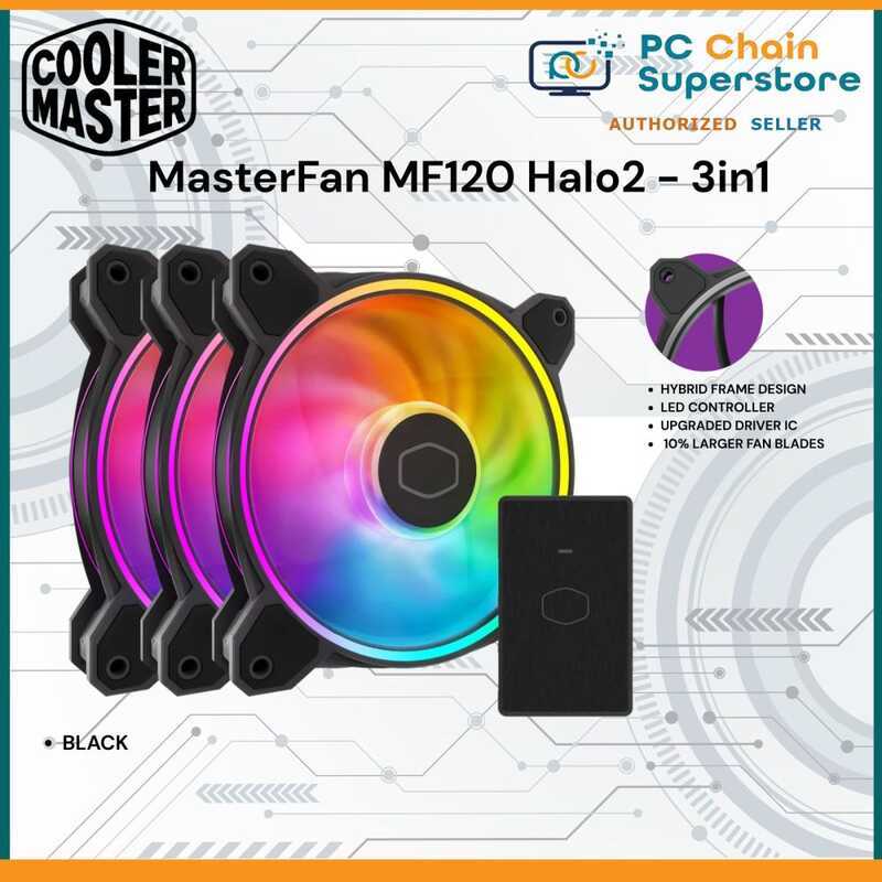 Cooler Master MASTERFAN Mf120 HALO 2 - 3In1 Gen ARGB 3Pin 5V Desktop ...