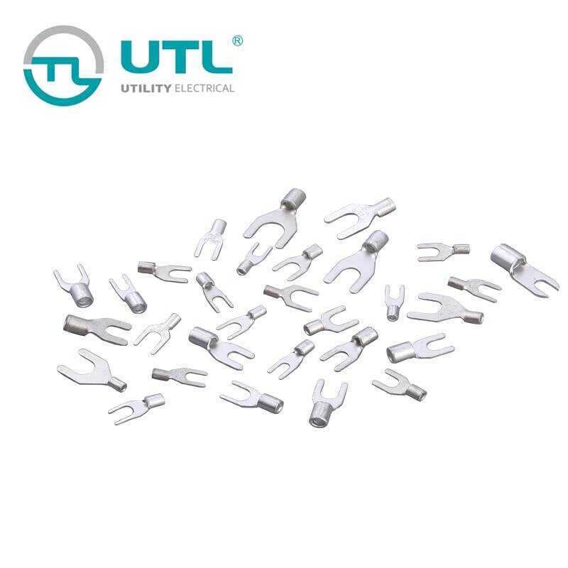 UT Cold Press Quick Connection Round Fork Bare Terminal SNB Wire Copper ...