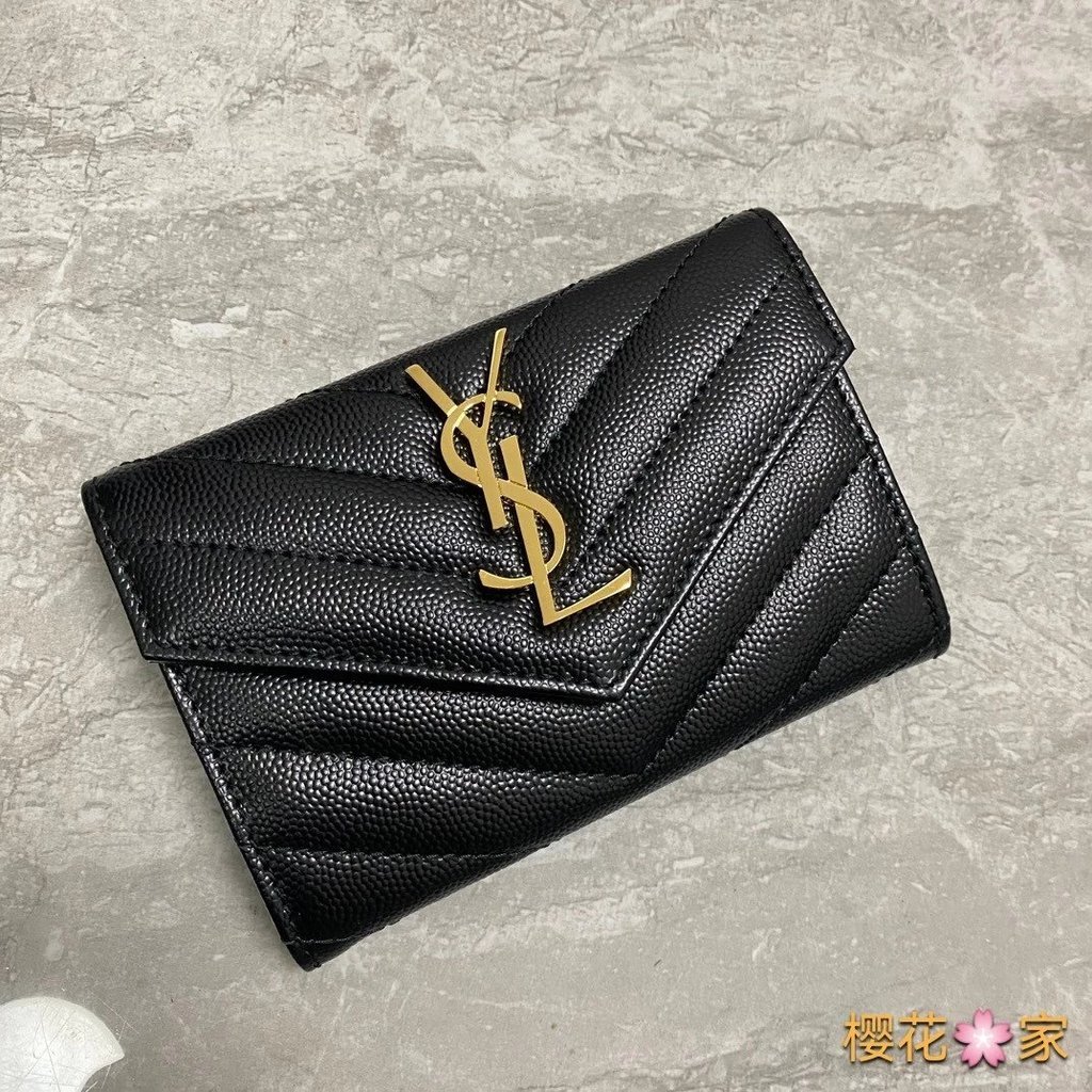 [100%Original leather]YLS Original leather Caviar Envelope Card Holder ...
