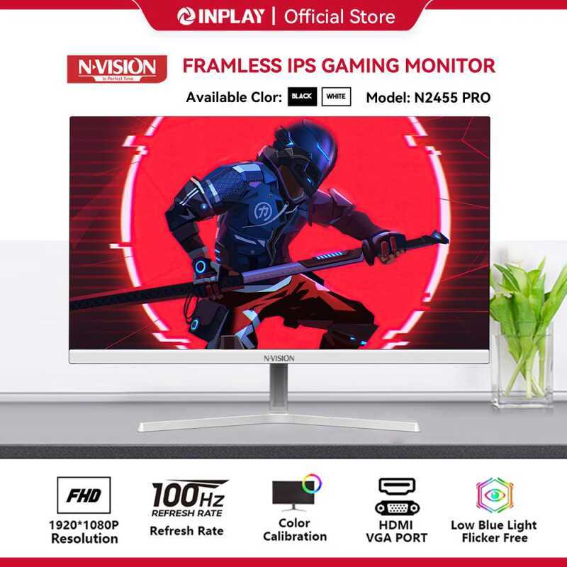 Nvision 22/24/27 Inch IPS 100Hz Full HD Frameless Gaming Computer PC ...
