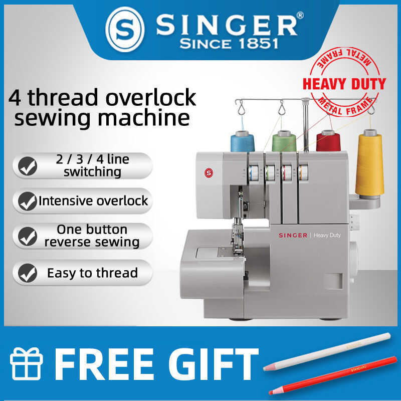 Singer Overlock Sewing Machine 14Hd854 Edging Portable Heavyduty With ...