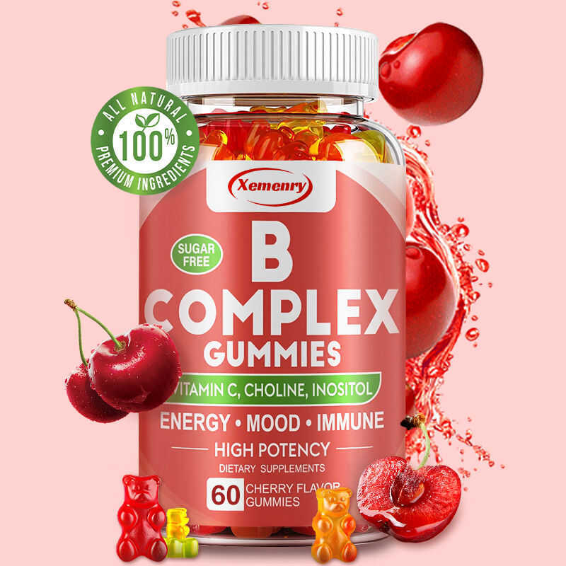 B Complex Gummies May 2000 Mcg B12, Methyl Folate, Choline Inositol ...