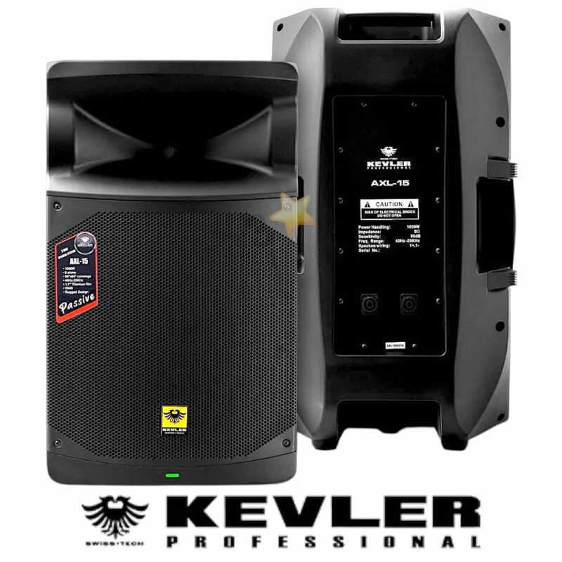 1Pc. Kevler AXL 15 Passive Inch 2 Way Bass Reflex 1000 Watts 8 Ohms ...