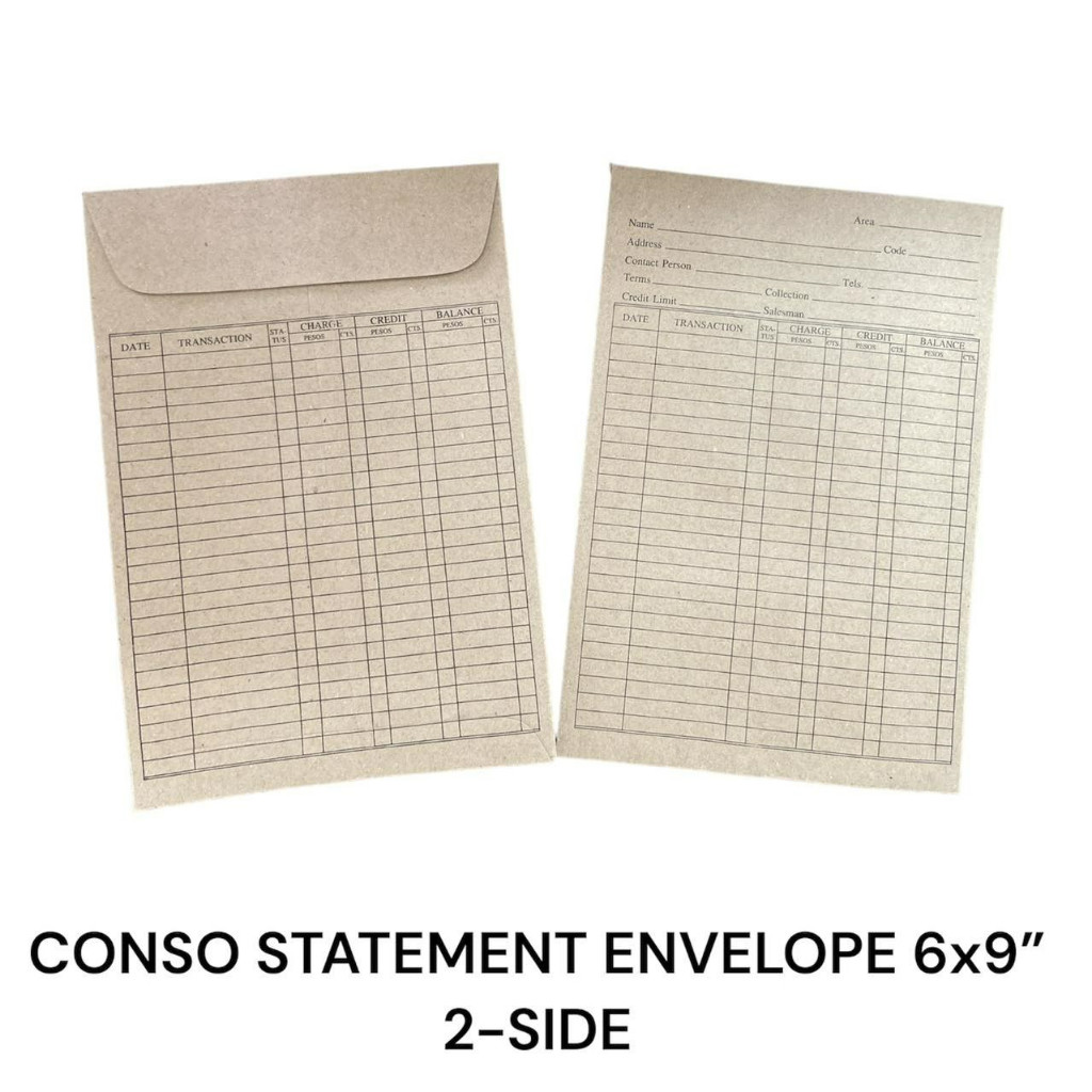 STATEMENT ENVELOPE 6x9" IMPORTED 100PCS | 500PCS | Shopee Philippines