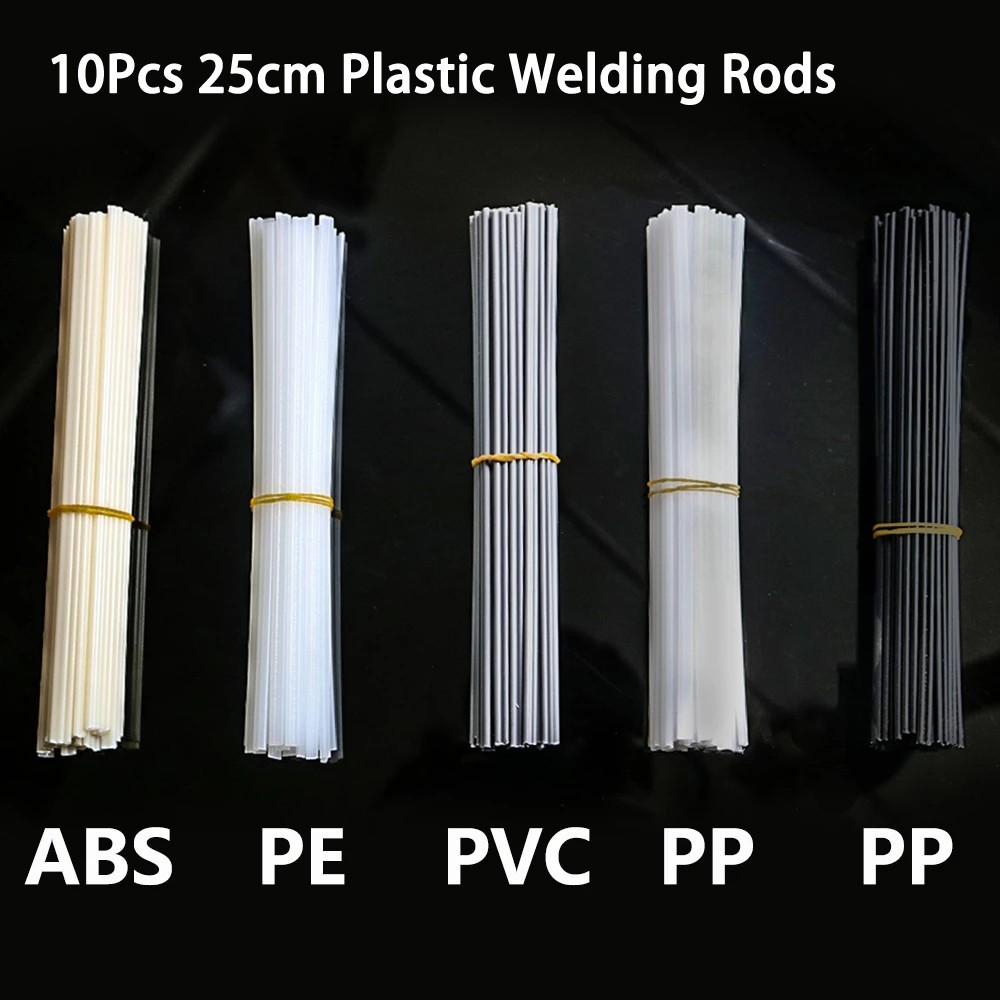 [SMELLSHI19] 10Pcs 9.84 Inch Plastic Welding Rods ABS/PP/PVC/PE Welding ...