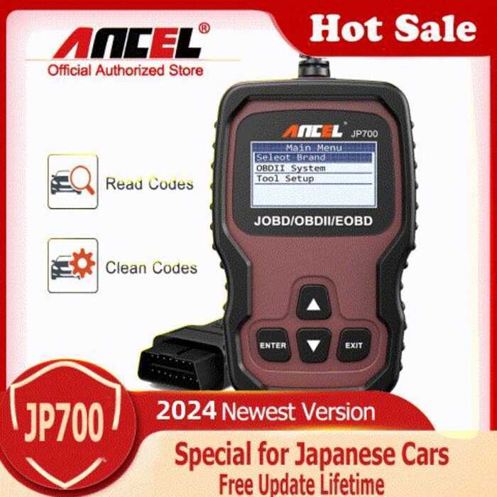 Ed3 Ancel Jp700 Obd2 Scaner JOBD Code Reader Auto Automotive Scan Tools ...