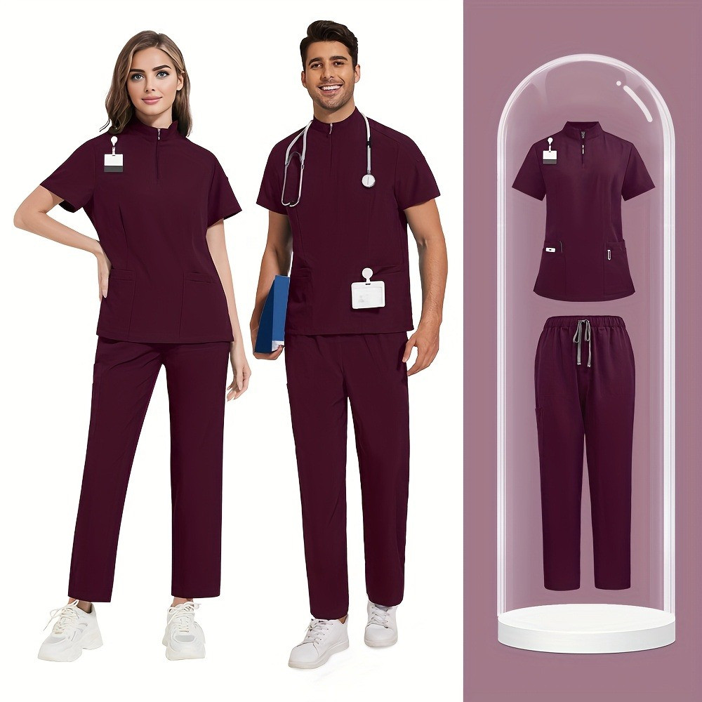 【Shirt only】Surgical Uniforms Woman Man Scrub Set Medical Nurse Beauty ...